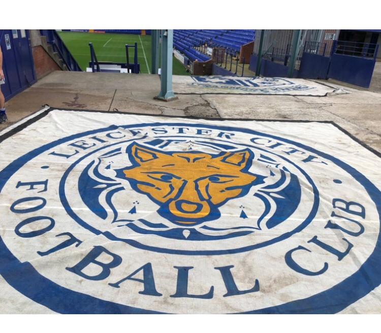 League Cup Final Leicester on pitch flag v Tranmere Rovers - Leicester ...